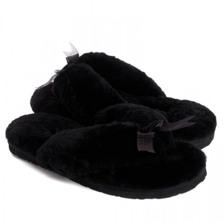 Купить Ugg Fluff Flip Flop II — Black за 7 990 руб. рублей. 100% ...